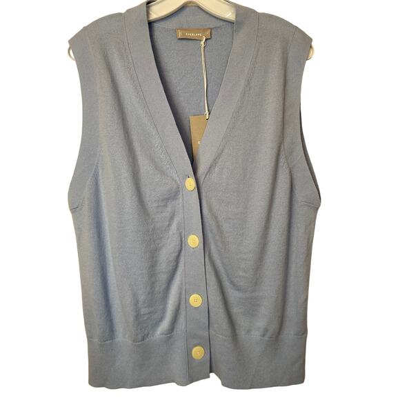 Everlane | Jackets & Coats | Nwt Everlane Sweater Vest Organic Cotton ...